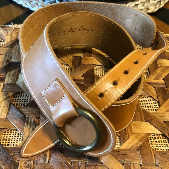 Omega | Accessories | Vintage Omega Womens Wide Leather Belt 82 In Size ...